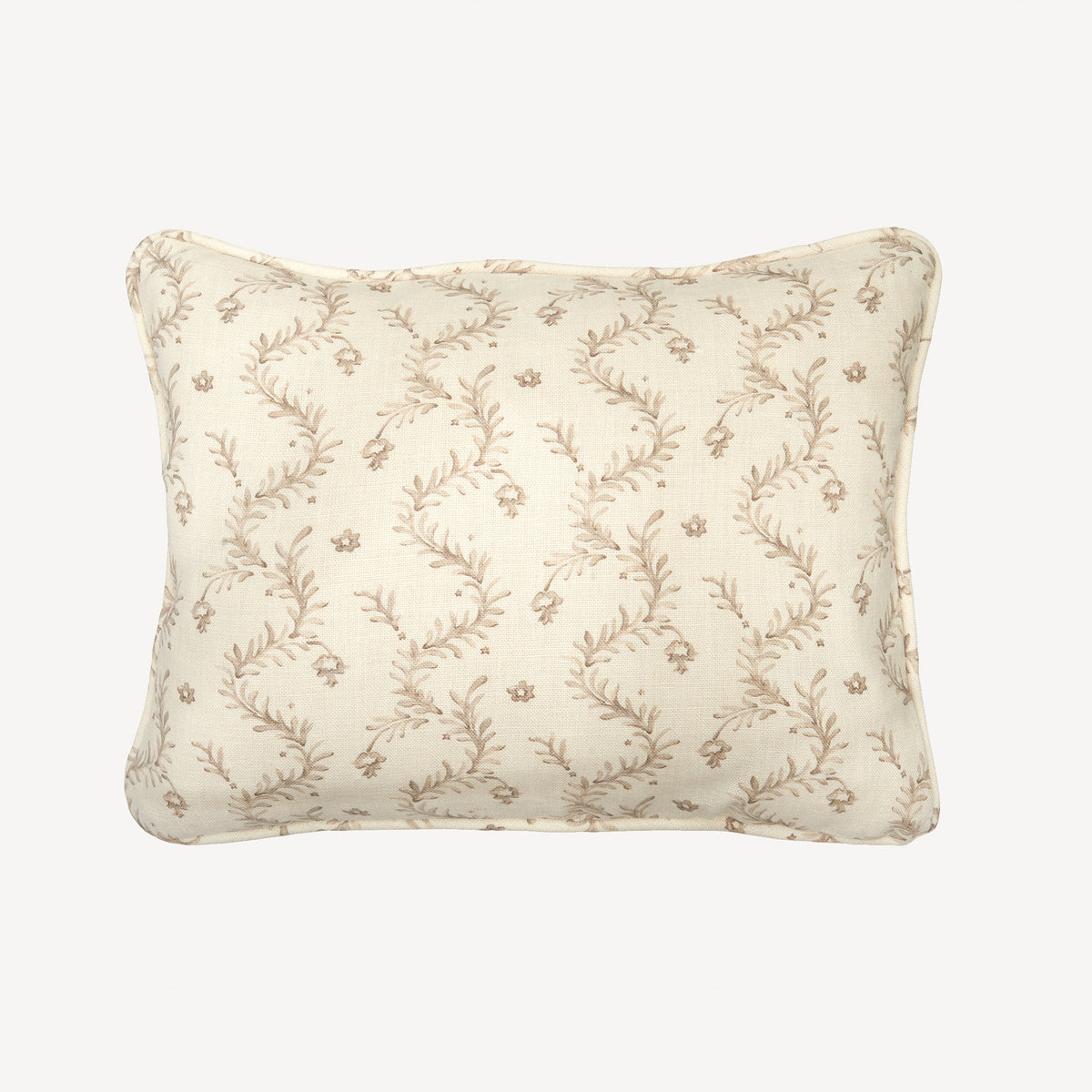 Trellis Garden Linen Rectangular Cushion Natural – Bailey England