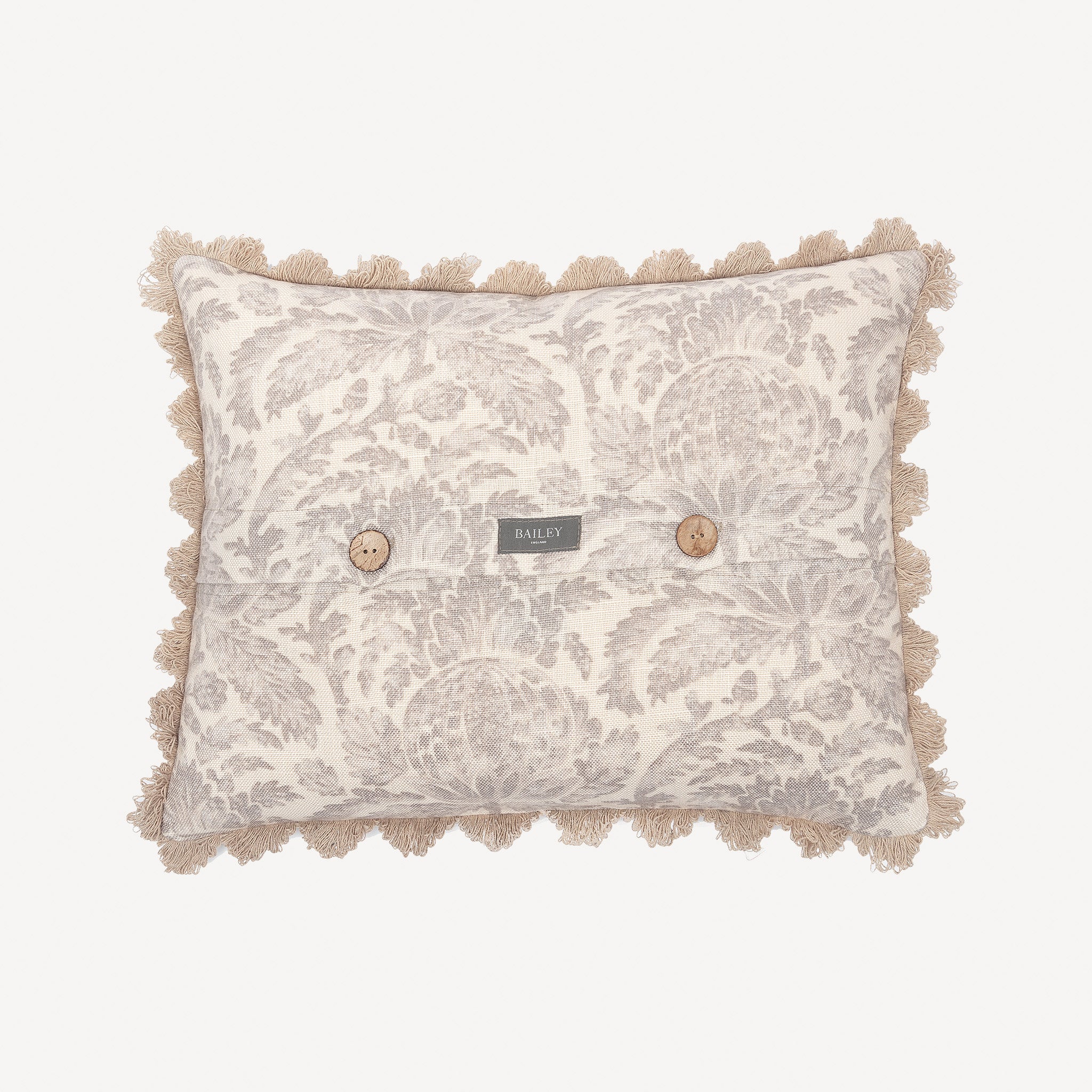 Thistle Linen Rectangular Cushion Grey – Bailey England